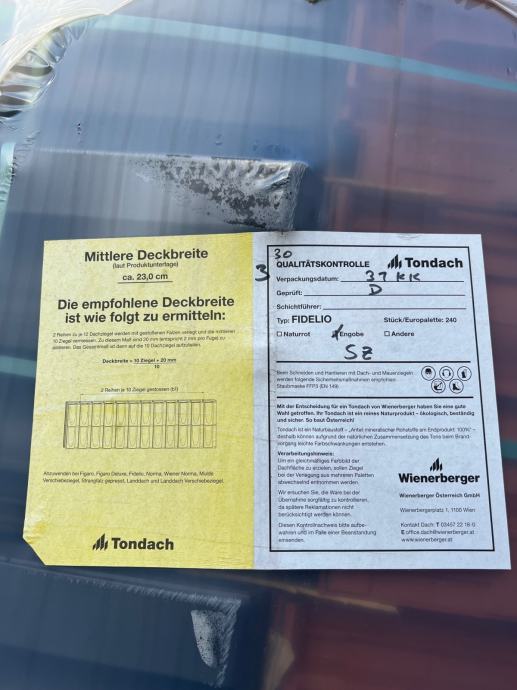 Tondach FIDELIO mat črn NOV