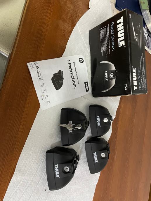 Osnovne noge THULE 753 + Thule kit 3069