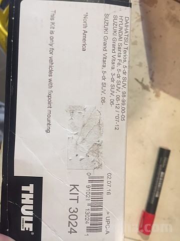 Prodam thule kit 3024, santa fe, vitara, terios