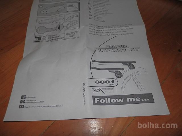 Thule 751 osnovne noge Foot Pack Rapid system