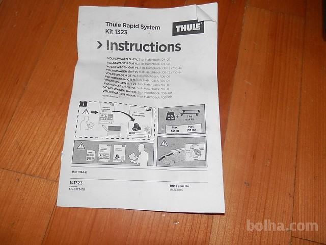 Thule 751 osnovne noge Foot Pack Rapid system