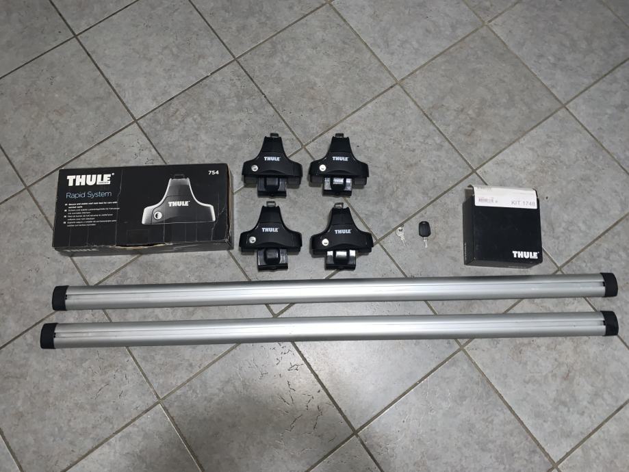 THULE AeroBar strešni nosilci + THULE Rapid System 754 + KIT 1748