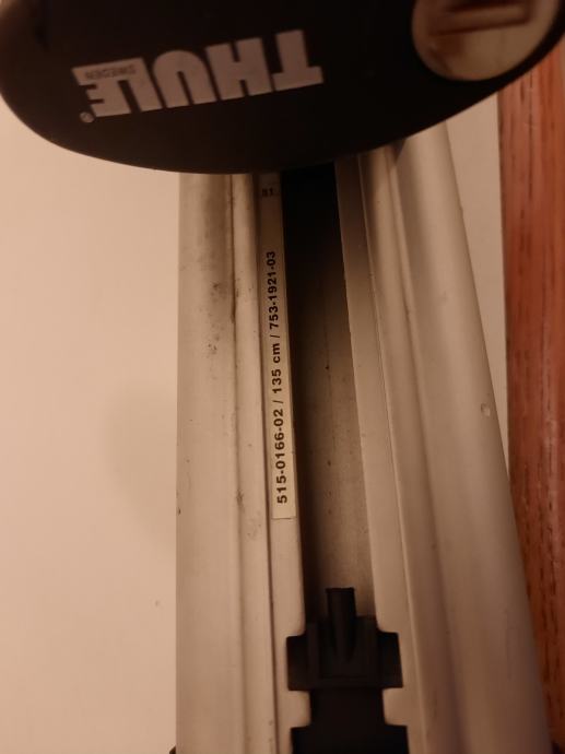 Thule komplet 775 + palice Aerobar 135 cm