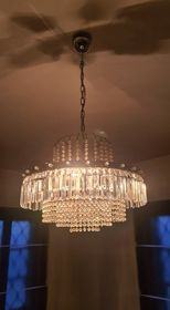 Lestenec, steklen, viseč