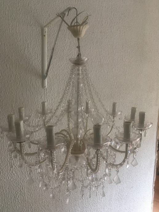 LUČ, VISEČA, STROPNA, DEKORATIVNA LUČ, KLASIČNI LESTENEC, KRISTAL