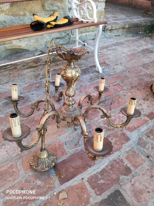 Luster Lestenec Medenina