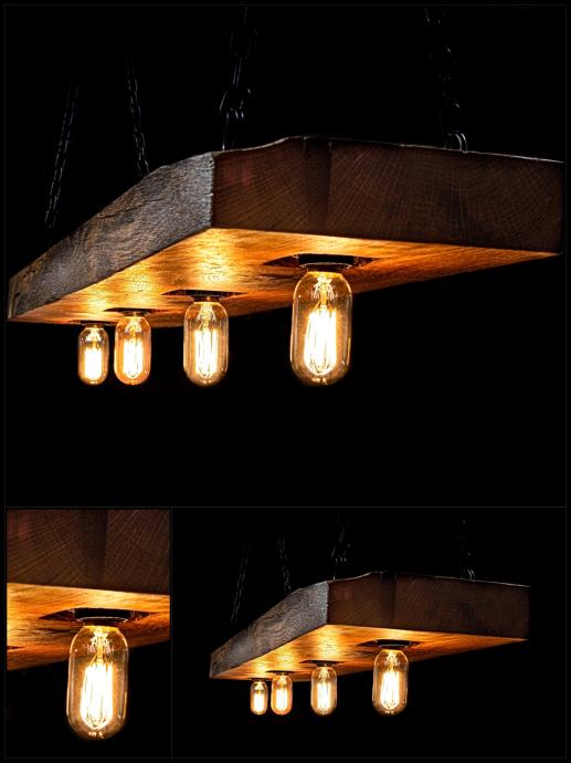 Masivna rocno izdelana svetilka