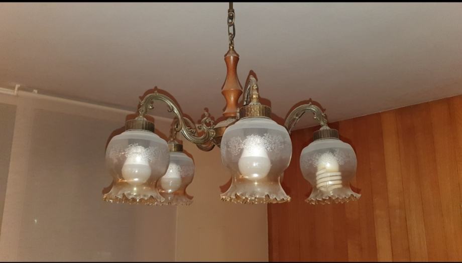 Starinski vintage viseči lestenec