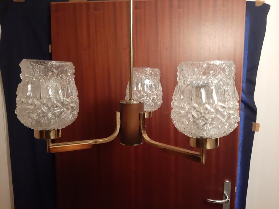Stropni lestenec-Kristal,medenina,kovina