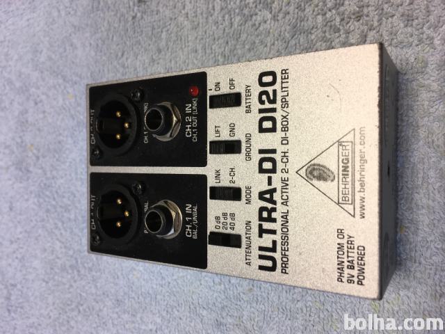 Behringer DI20 Ultra-DI 2 kanalni DI Box/Splitter