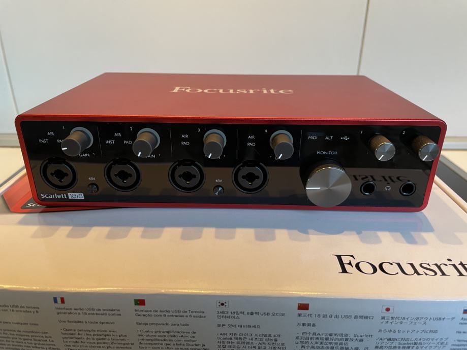 Focusrite Scarlett 18i8 3rd gen zvočna kartica