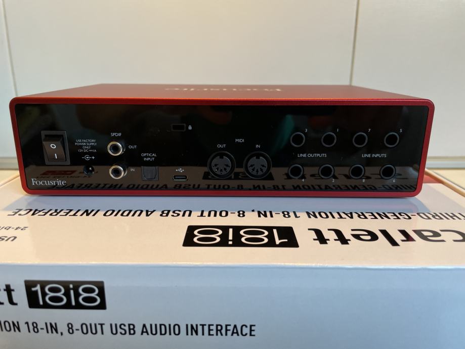Focusrite Scarlett 18i8 3rd gen zvočna kartica