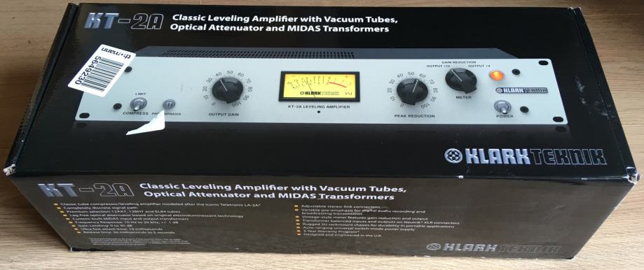 Klark Teknik KT-2A, tube leveling amp-kompresor (Urei LA-2A)