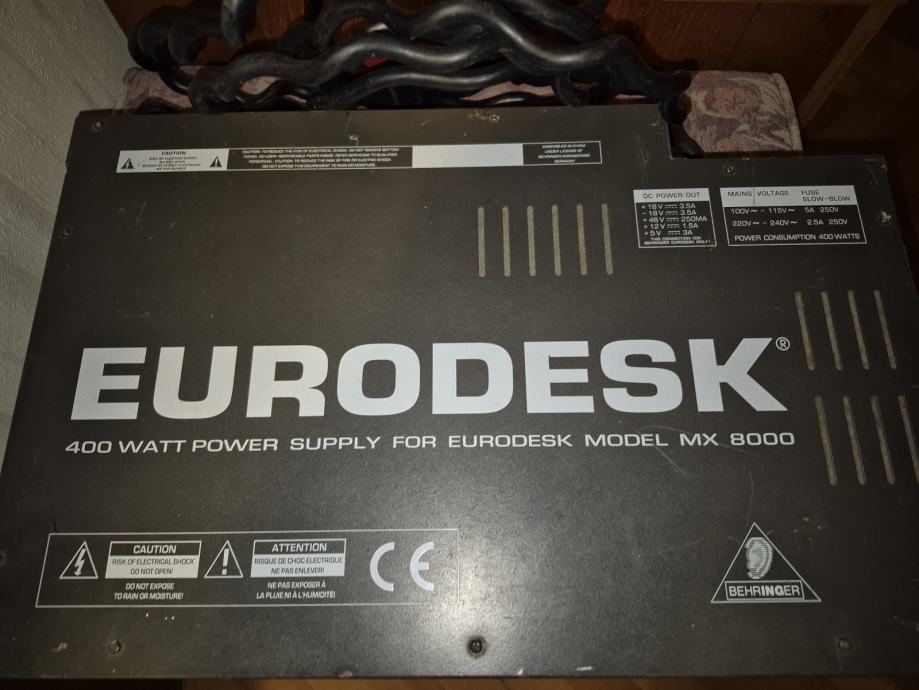 Napajalnik za Behringer Eurodesk MX8000 ali Mackie 8 Bus