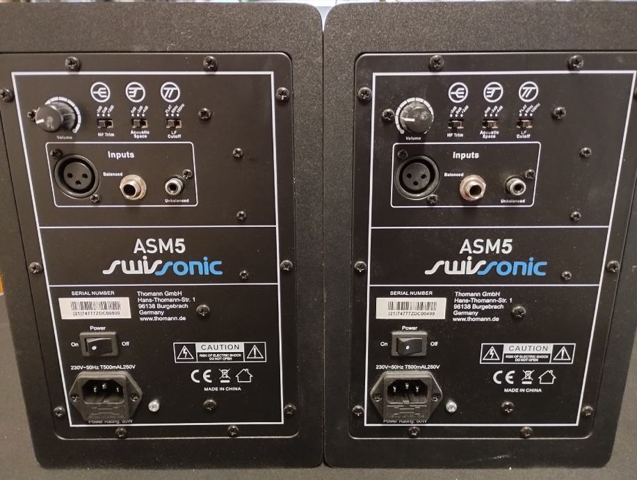 SWISSONIC ASM5, aktivni studio monitor zvočniki