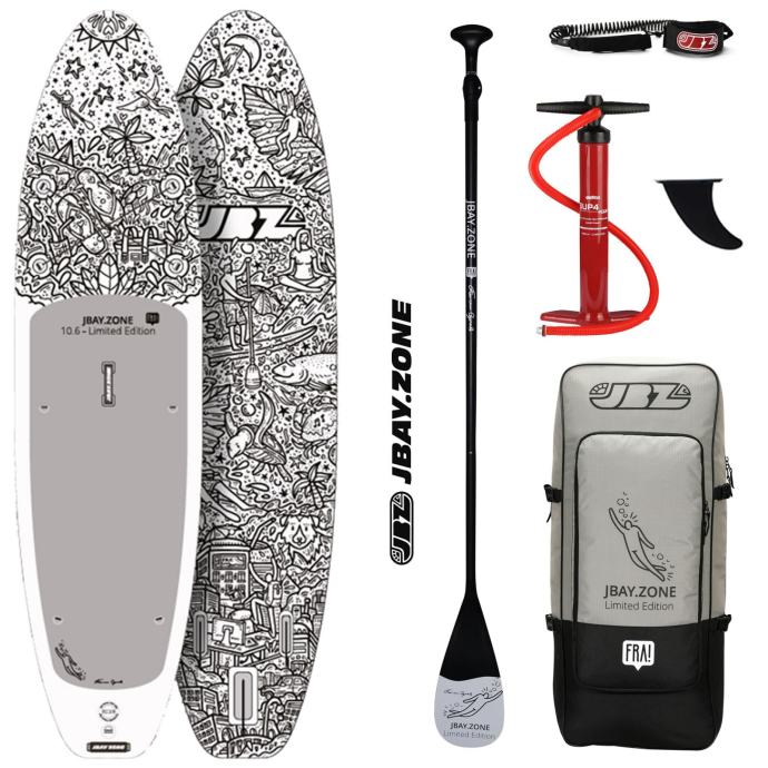 JBay.Zone SUP komplet 10.6 FRA! Limited Edition + veslo + tlačilka + n