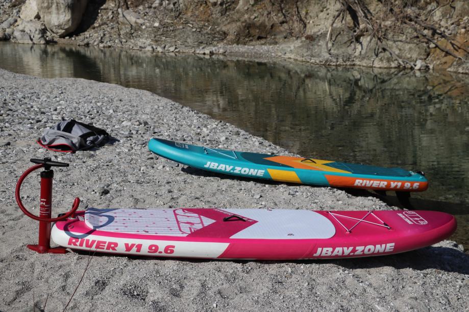 JBay.Zone SUP komplet 9.6 Y1 River Pink + veslo + tlačilka + nahrbtnik