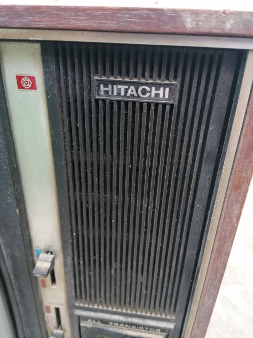Retro vintage stari tv televizija televizor Hitachi