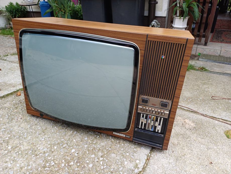 Stari tv televizija televizor retro vintage tv Gorenje color