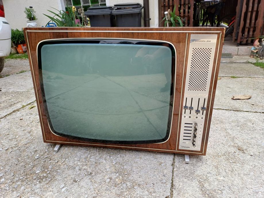 Stari tv televizija televizor retro vintage tv Iskra Panorama atair