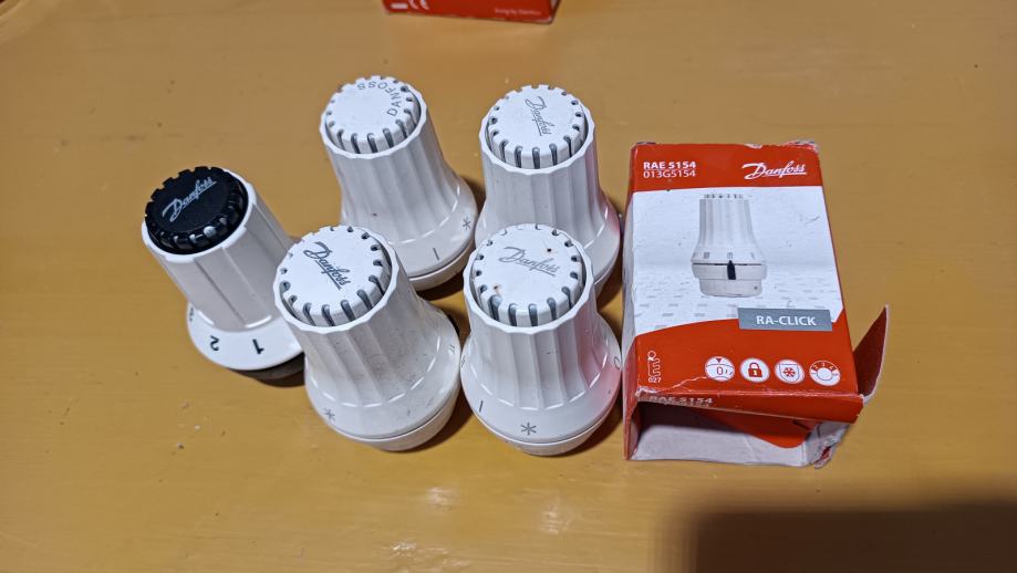Danfoss termostatski ventili in glave za radiatorje novo