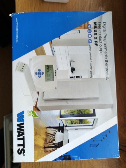 Digitalni brezžični termostat WATTS MILUX 2 RF