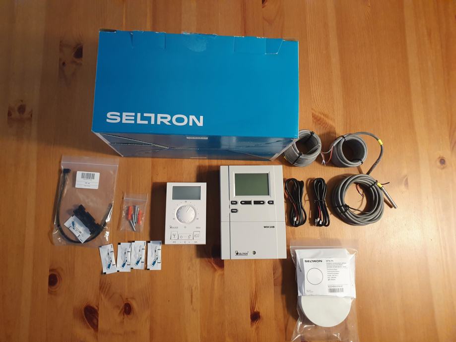 Seltron WDC10B regulator in sobni termostat Seltron DD2+ s tipali