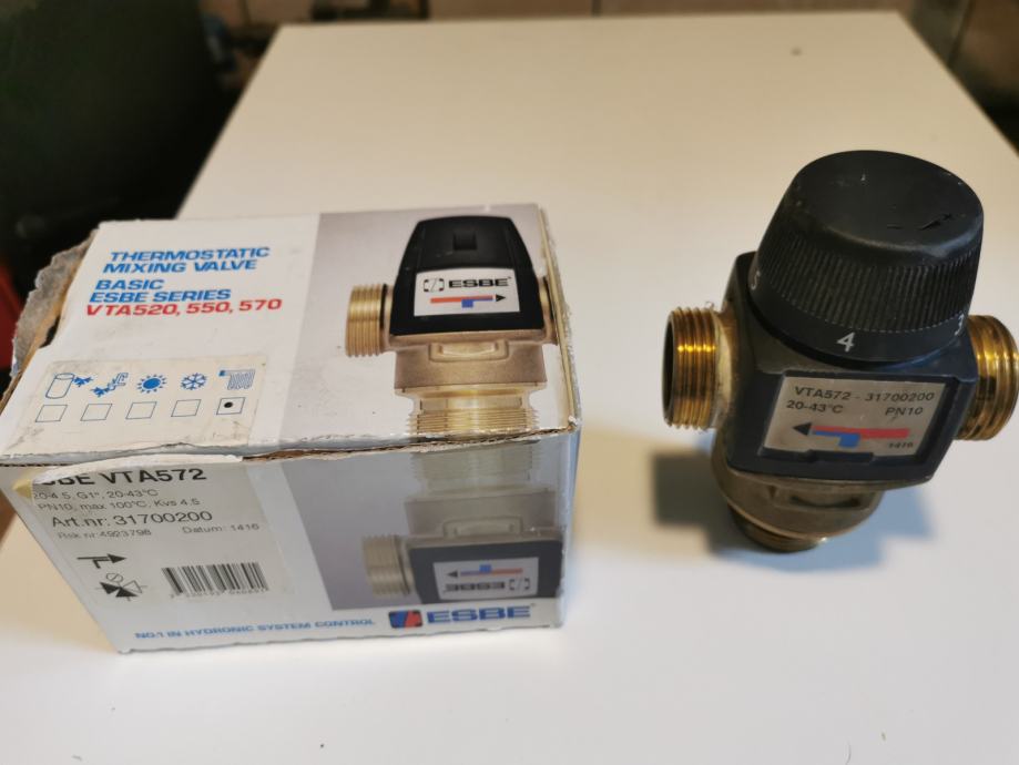 Termostatski mešalni ventil ESBE VTA572 20-43°C 1