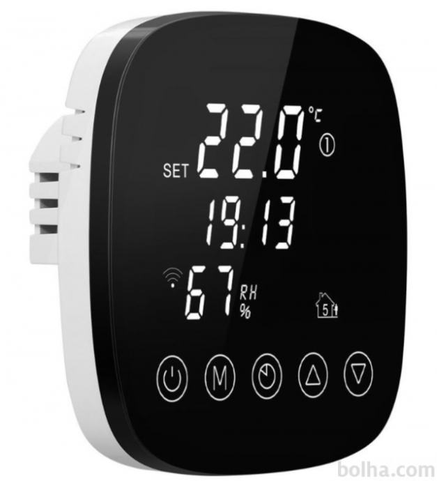 WIFI sobni termostat na dotik (Amazon, Google)
