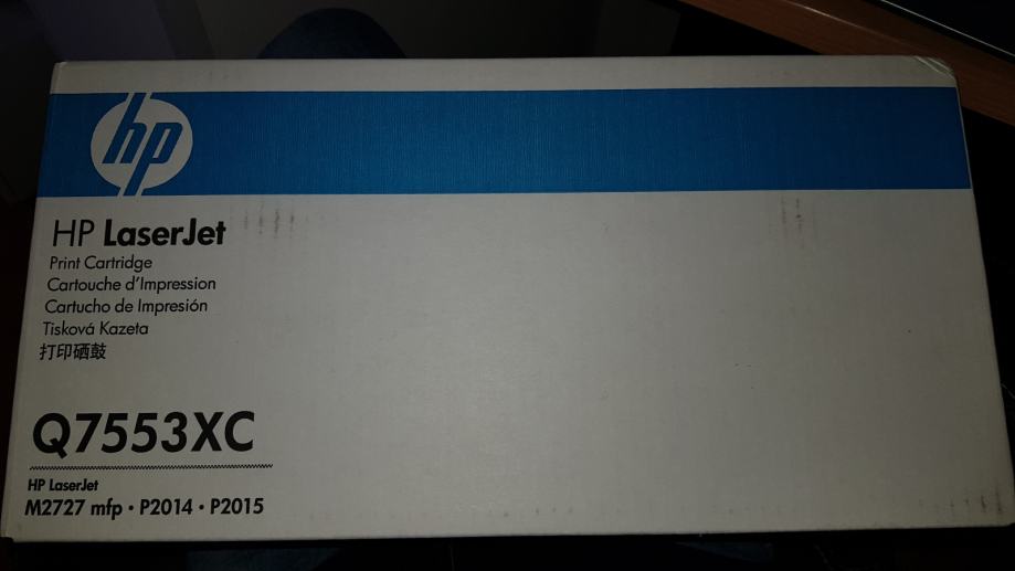 Original kartuša za HP tiskalnik nova Q7553 Laserjet P2015 , P2014