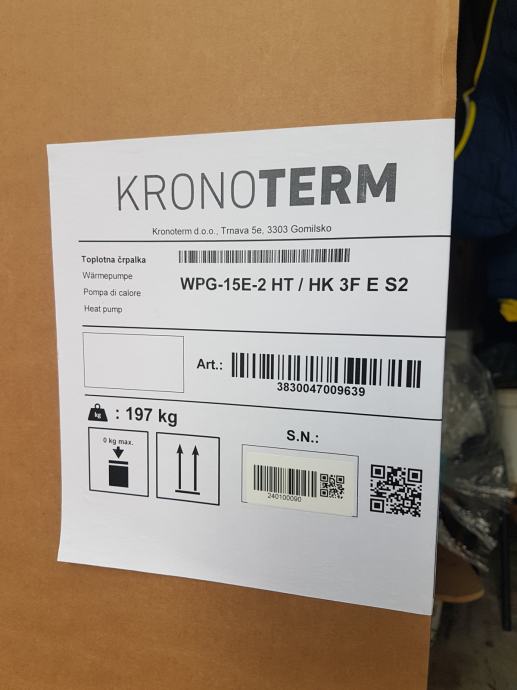 Geotermalna toplotna črpalka Kronoterm