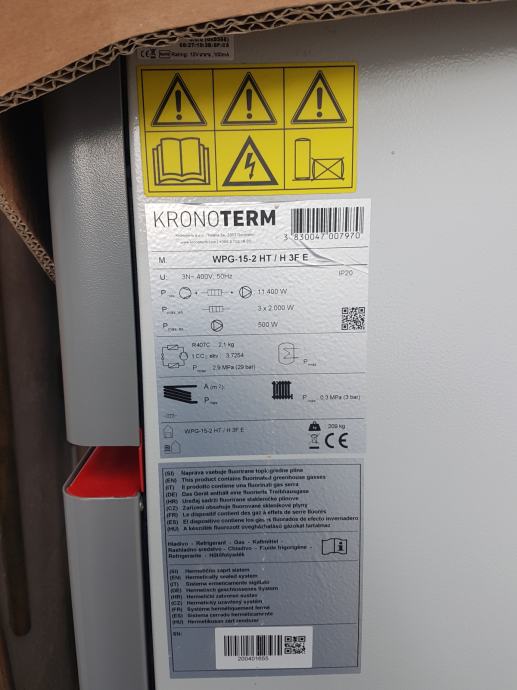Geotermalna toplotna črpalka Kronoterm