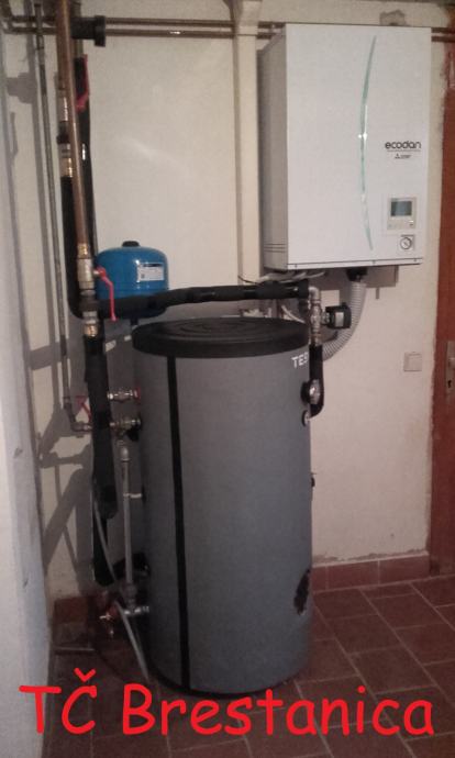 TOPLOTNA ČRPALKA + BOJLER 200 L MITSUBISHI ECODAN 12,0 kW, z montažo