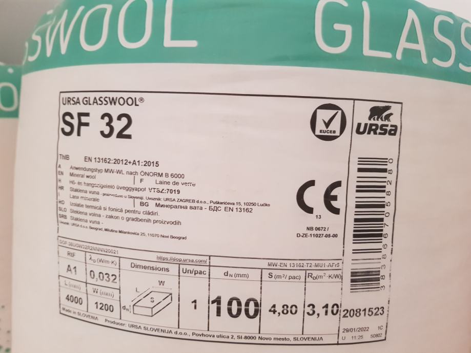 PRODAM IZOLACIJO URSA SF 32