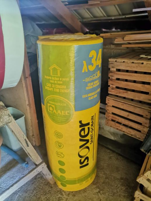 Steklena volna 9,6 m2 - debeline 15 cm