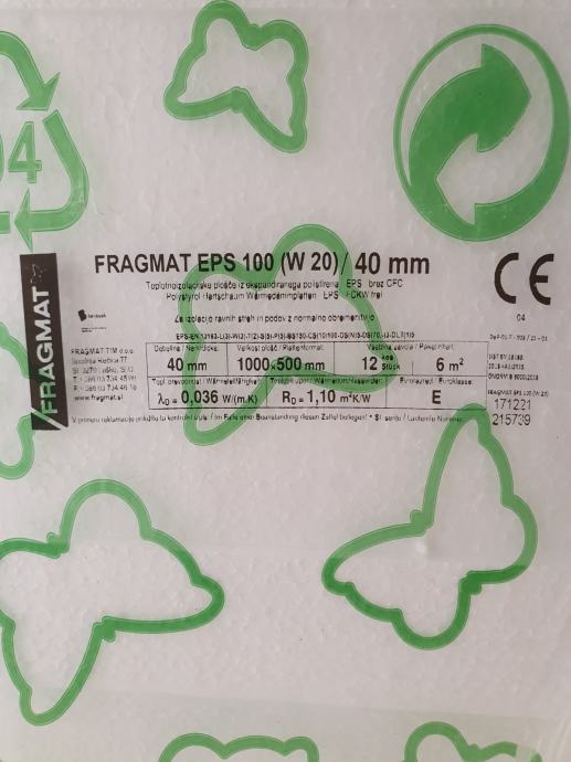 STIROPOR FRAGMAT EPS 100 - 3,4, 10 cm