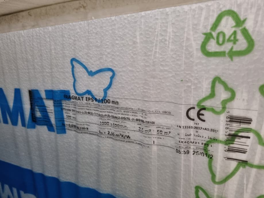 Stiropor Fragmat EPS F / 100mm + URSA