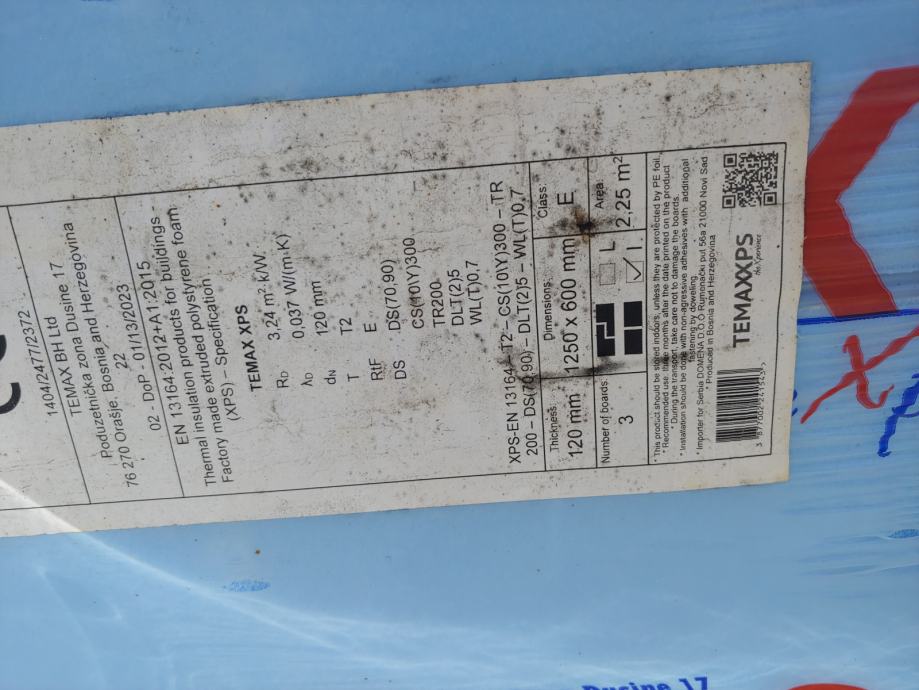 XPS stirodur 12 cm, 4,5m2