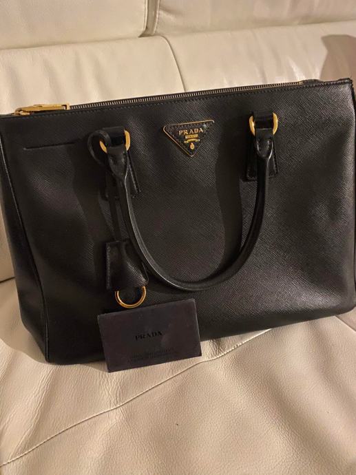 Large Prada Galleria Saffiano usnjena torba