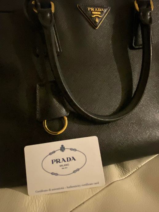 Large Prada Galleria Saffiano usnjena torba