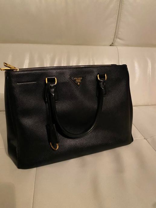 Large Prada Galleria Saffiano usnjena torba