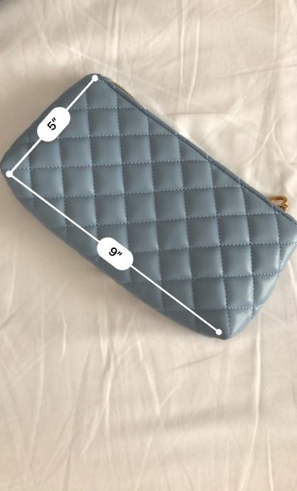 YSL Saint Laurent Baby blue usnjena Ženska torbica