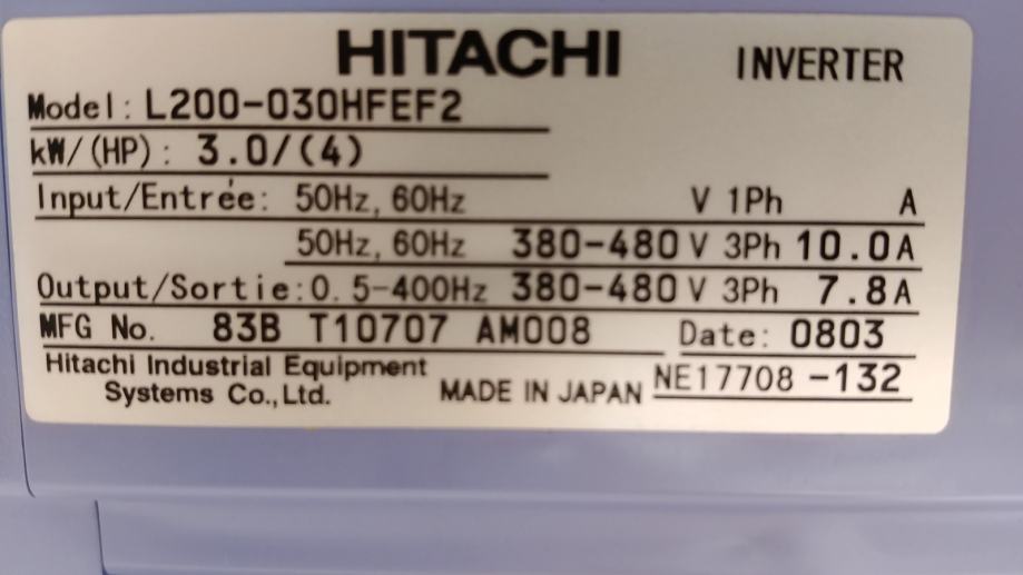 Inverter hitachi l 200