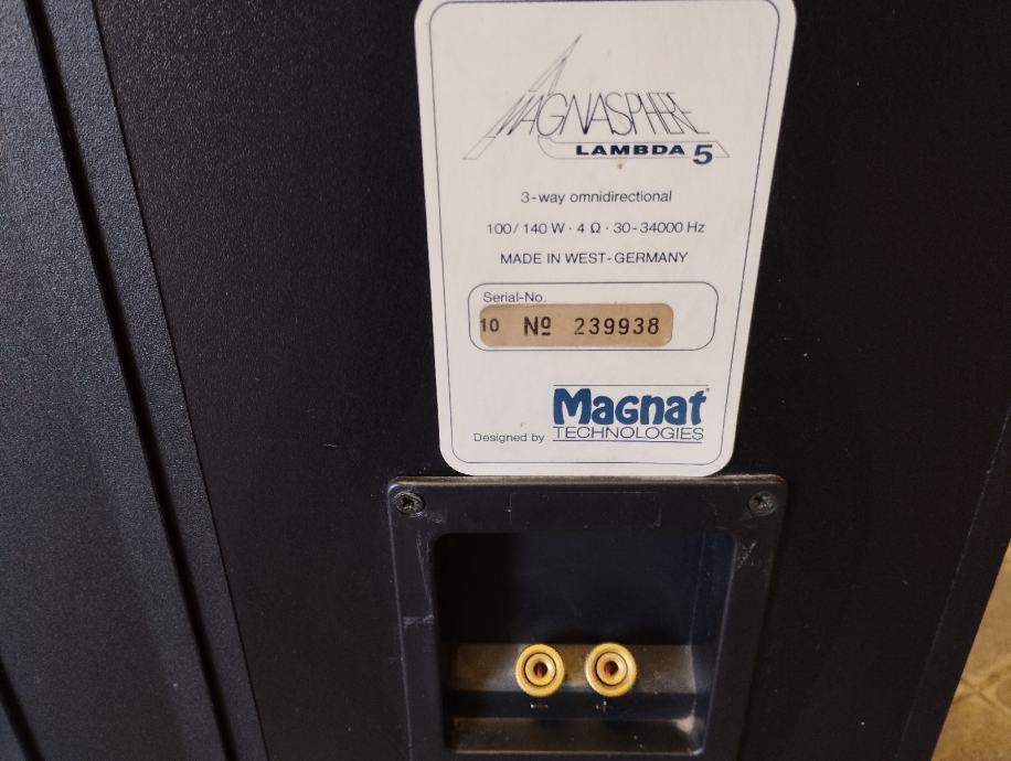 MAGNAT MAGNASPHERE LAMBDA 5, trosistemski zvočniki 100/140W