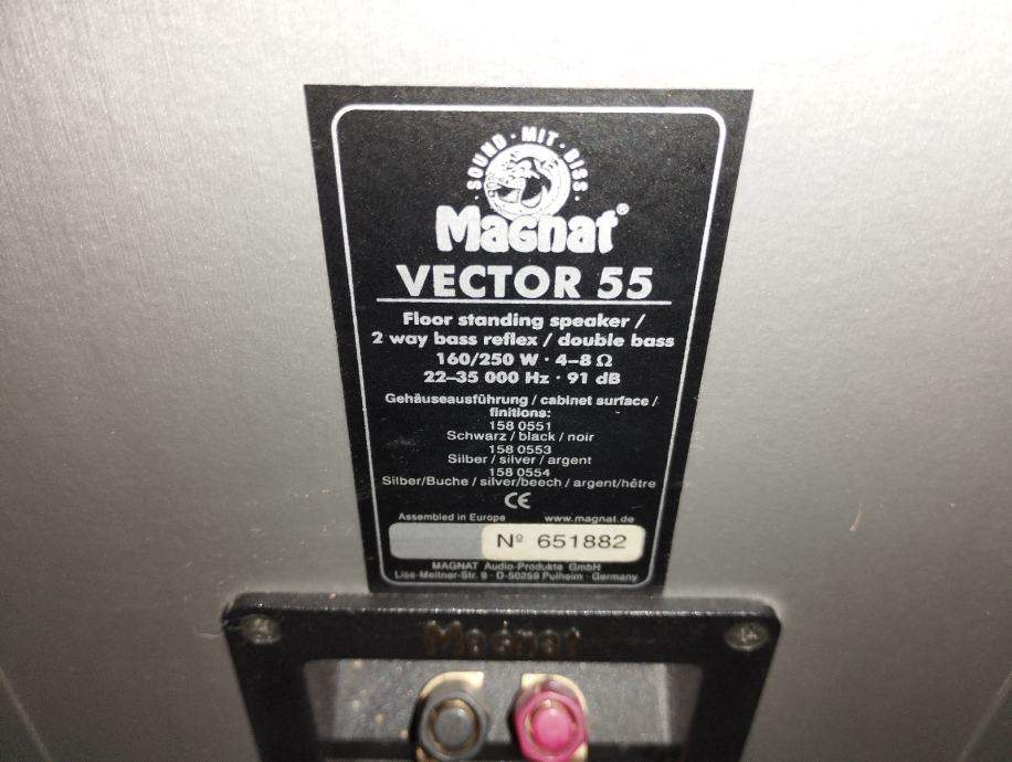 MAGNAT VECTOR 55, zvočniki, 160/250 W