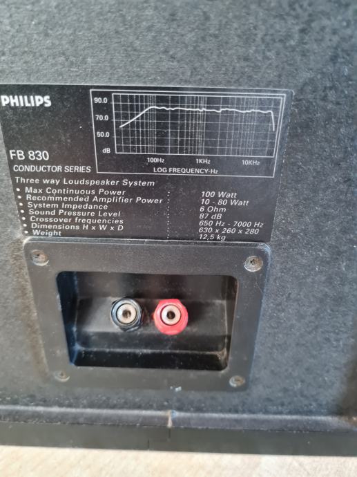 PHILIPS FB 830, CONDUCTOR, trosistemski zvočniki, 100/150W