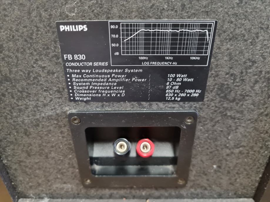 PHILIPS FB 830, trosistemski zvočniki, 100W