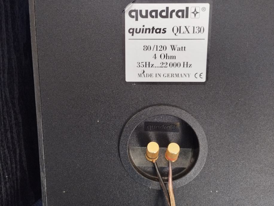 QUADRAL QUINTAS QLX 130, trosistemski zvočniki, 80/120W