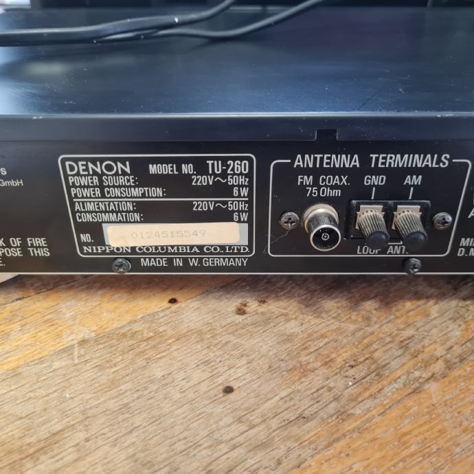 DENON TU-260, tuner