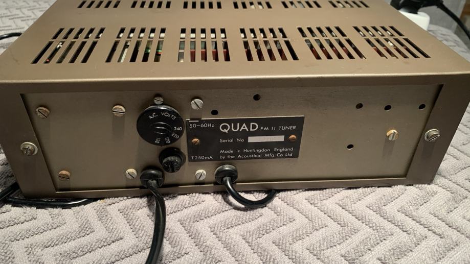 QUAD FM II lampni tuner, FM, 2 kosa.